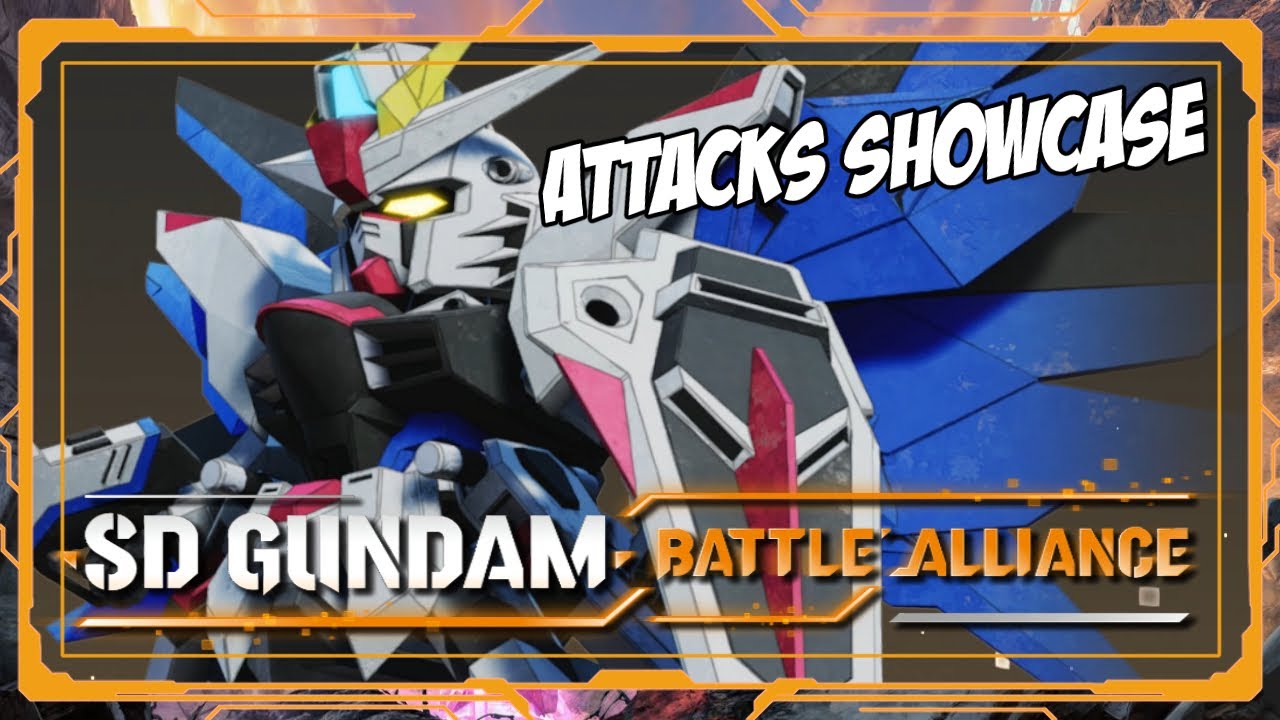 SD Gundam Battle Alliance - Freedom Gundam Attacks Showcase - YouTube