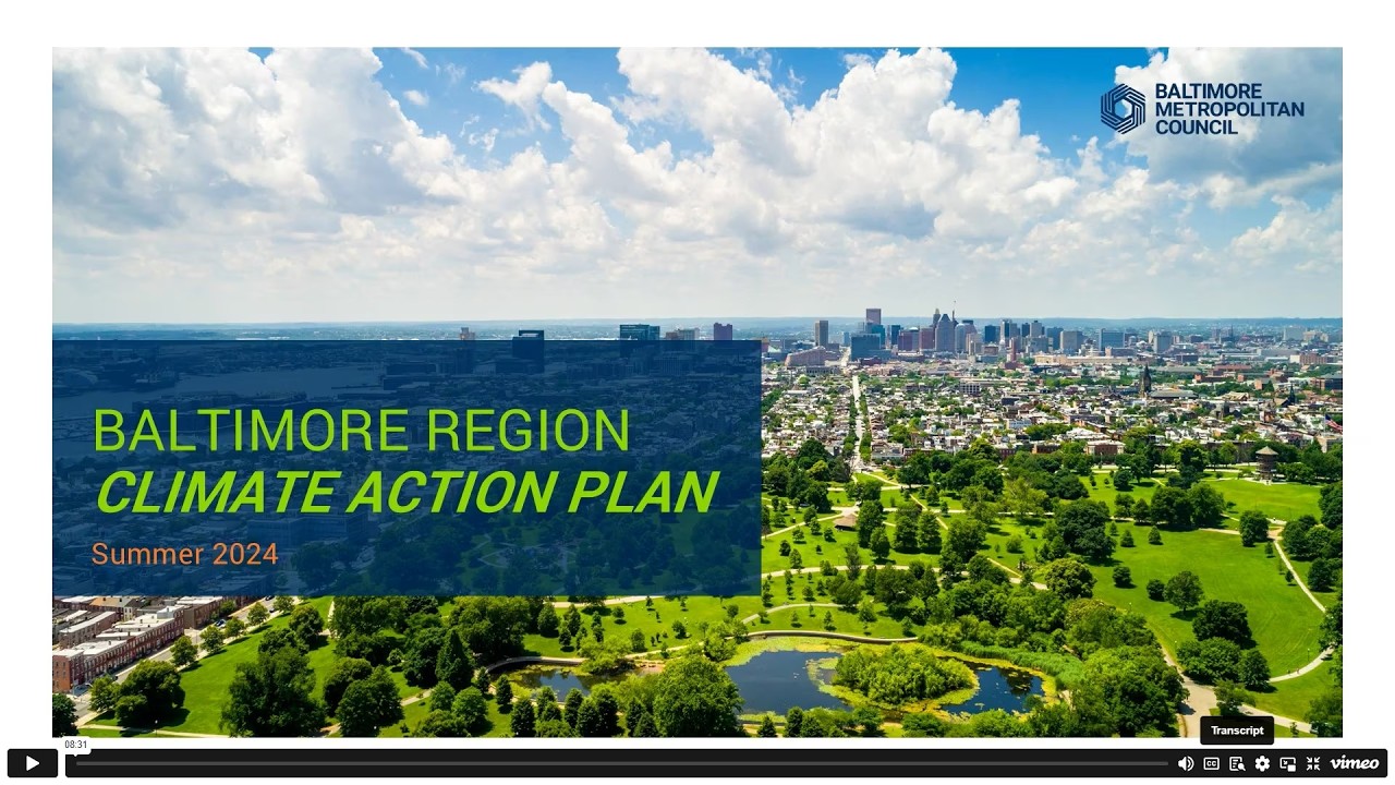 Overview of Comprehensive Climate Plan for the Baltimore Region - YouTube
