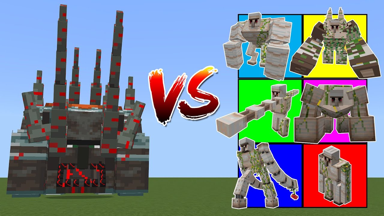 Mutant Ravager vs ALL Iron Golems - YouTube