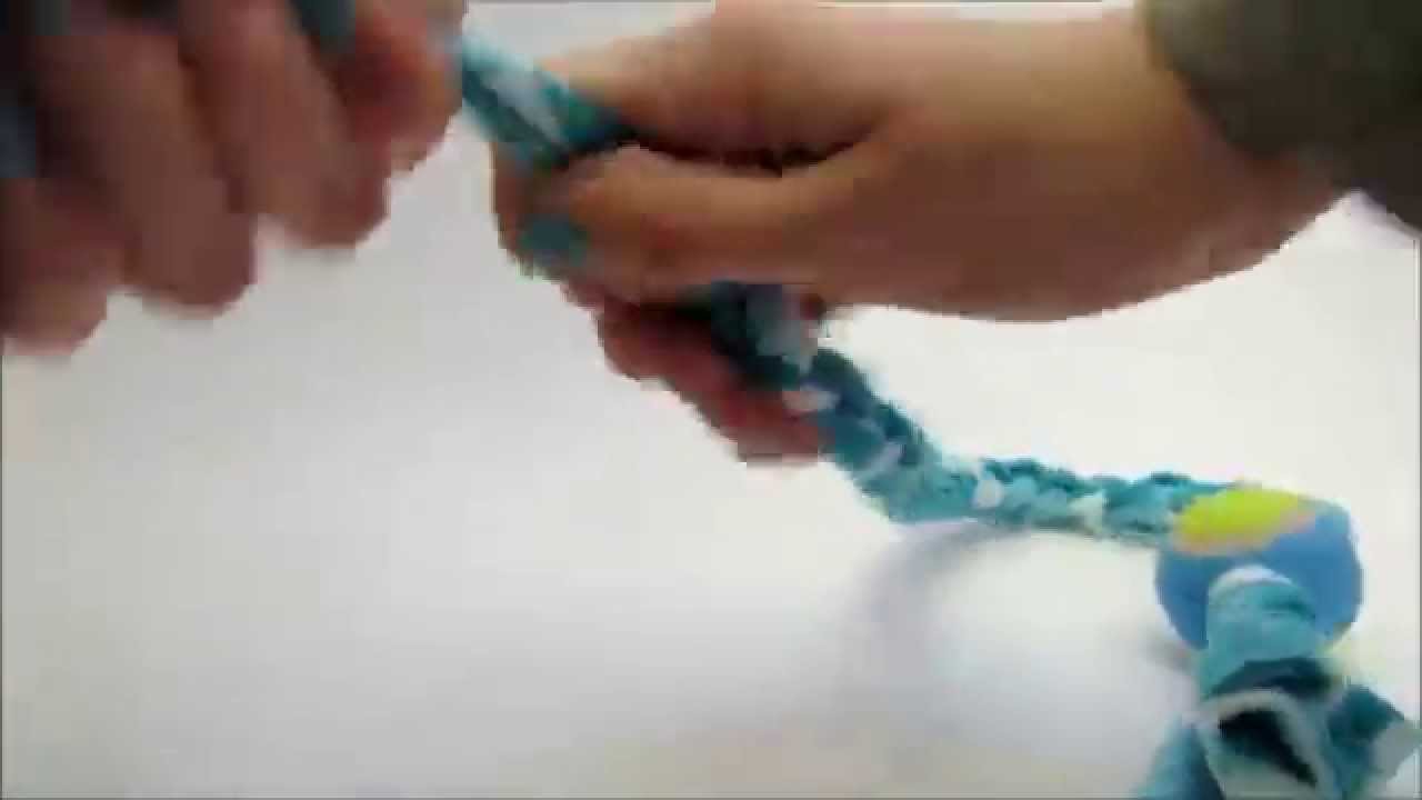 How to make a Rope toy with a tennis ball ~ Chandler - YouTube