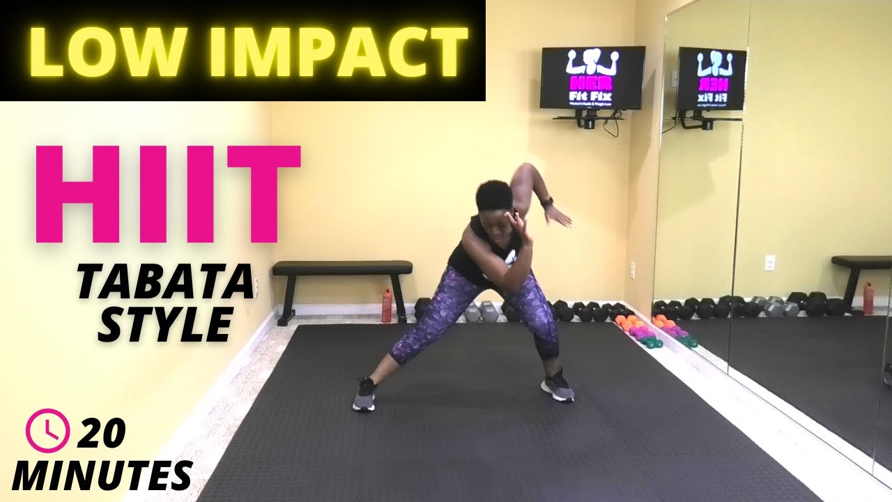 Beginner HIIT Workout - Low Impact (No Jumping) High Intensity Cardio ...