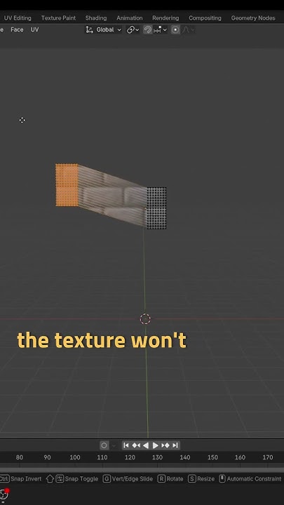 How to stop texture stretching when moving in #Blender! - YouTube