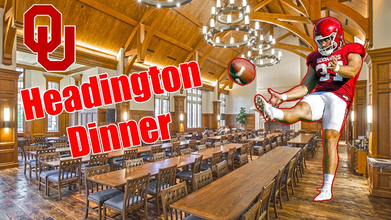 Oklahoma Football - Dinner at Headington Hall! - YouTube
