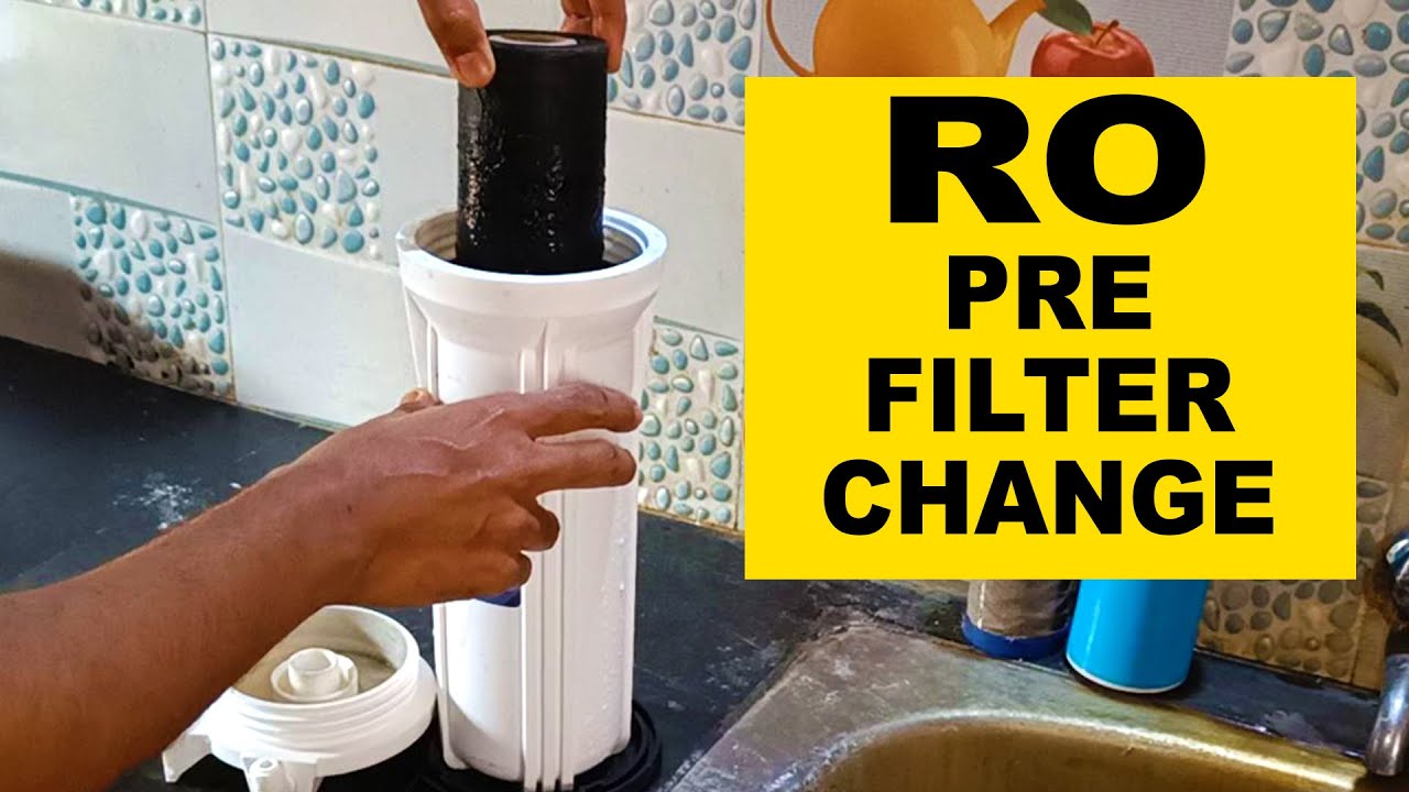 RO PRE Filter Change - RO Sediment PP Spun 10 Inch Filter Change - YouTube