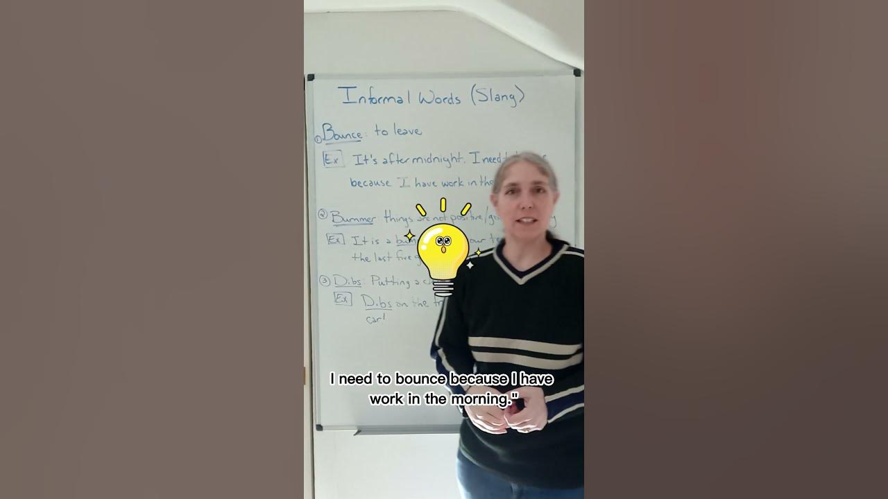 Bounce, Bummer, and Dibs - Learn Common English Slang Words #shorts ...