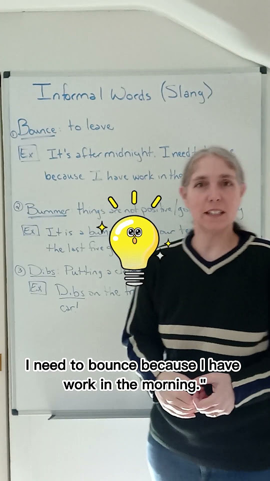 Bounce, Bummer, and Dibs - Learn Common English Slang Words #shorts ...