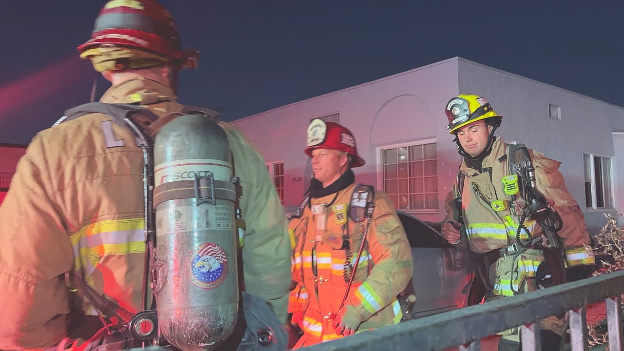LBFD Units Handle Contents Fire - YouTube