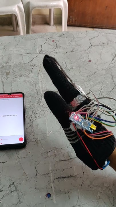 Smart Gloves Using Arduino Nano with Bluetooth speaker#arduino #scinceproject # ...