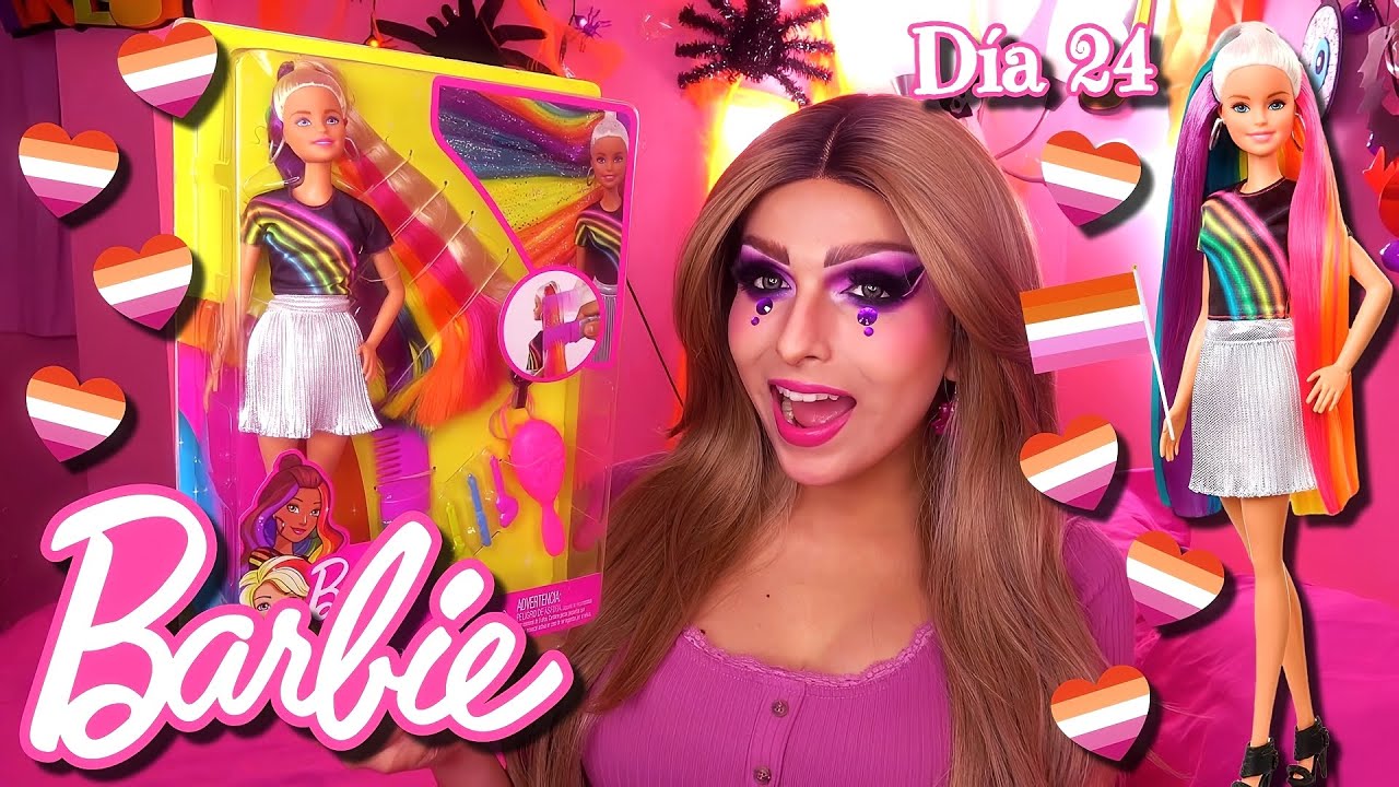 Barbie PRIDE Mega Les *Día 24 Naiioween* - YouTube