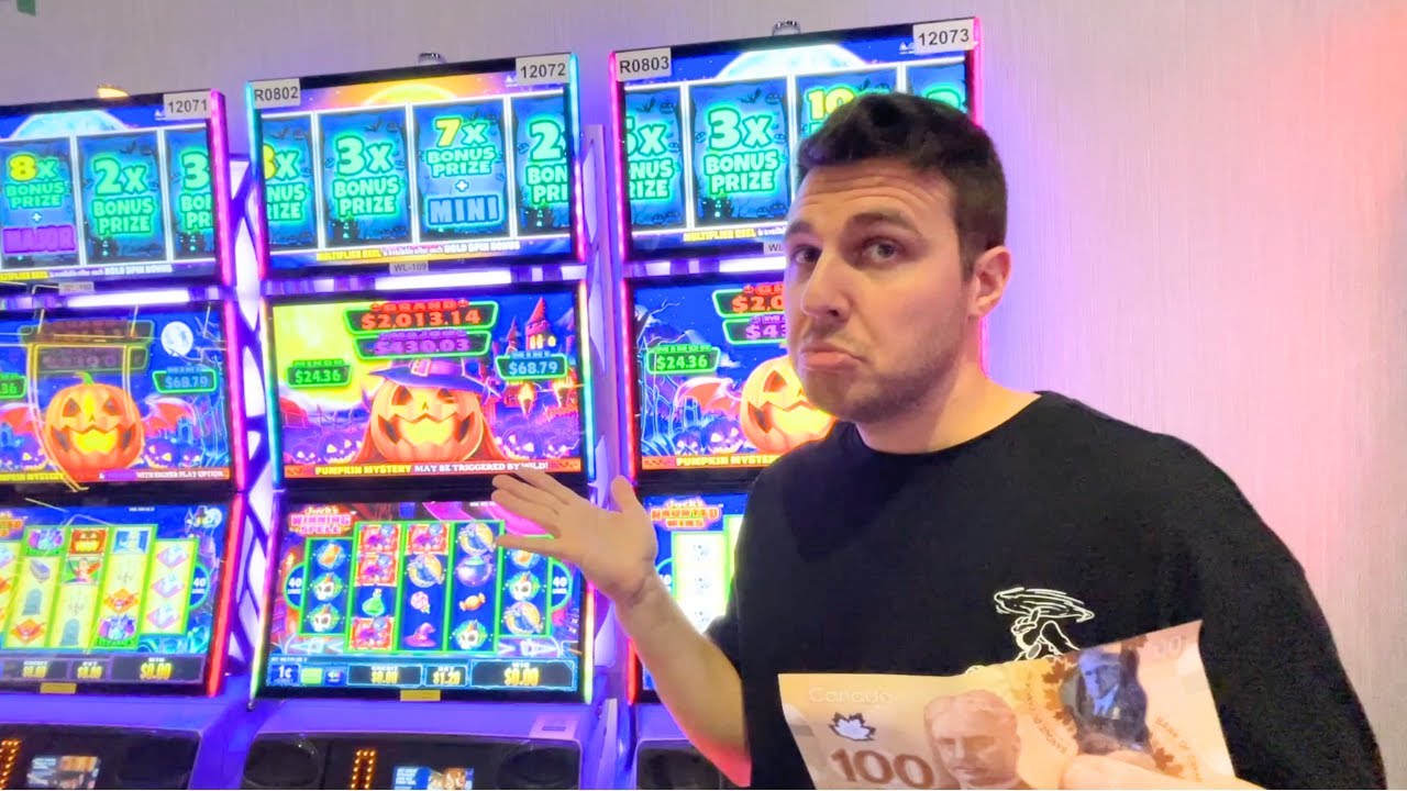 I Found a Halloween Slot Machine and it PAID! - YouTube