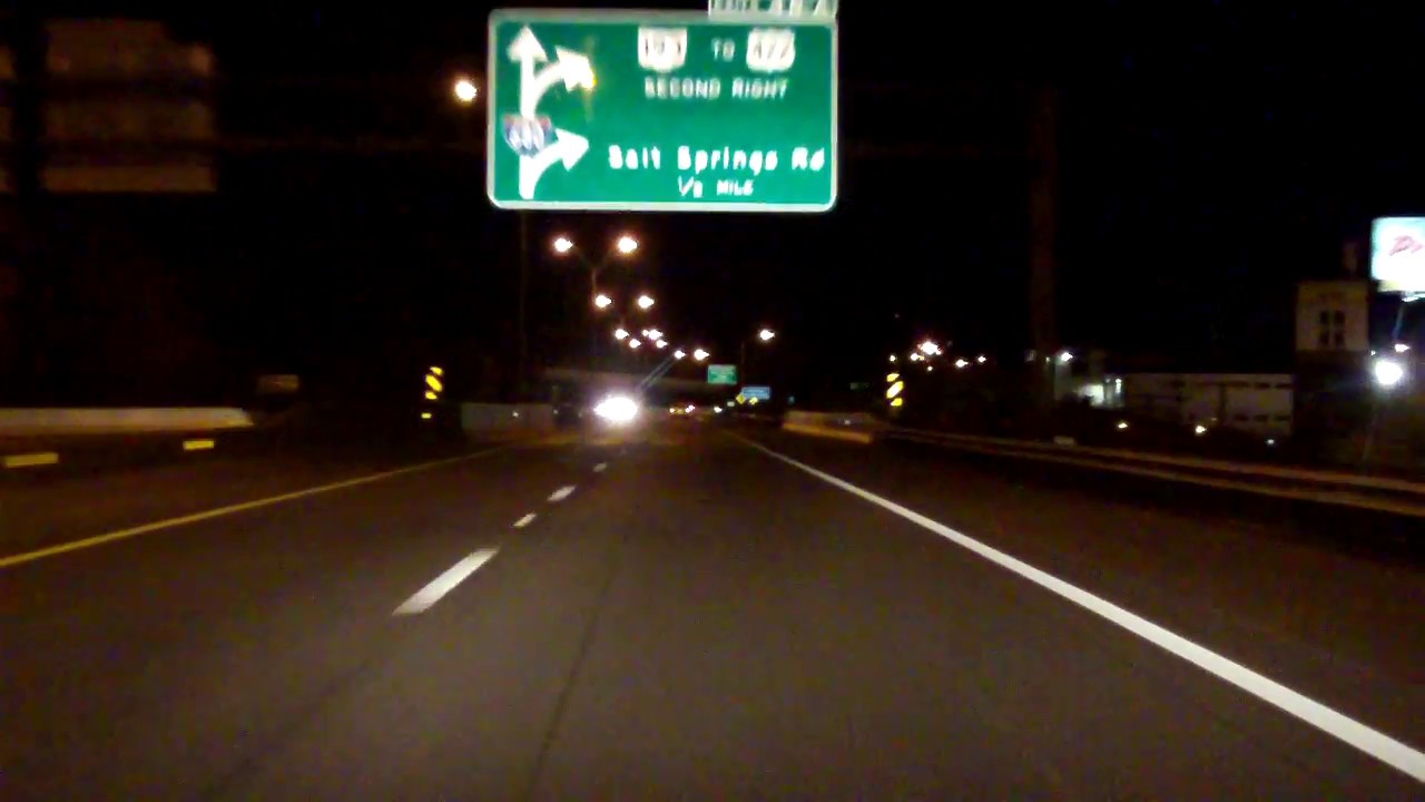 Youngstown Innerbelt Freeway inner loop (Night) - YouTube
