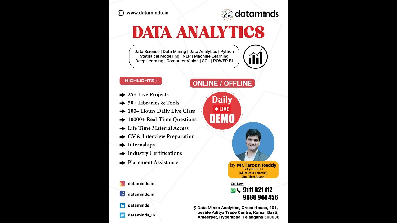Data Analytics Demo DataMindsAnalytics - YouTube