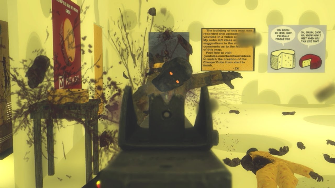 "ALL THE CHEESE!" - Custom Zombies "CHEESE CUBE" (CoD WaW Custom ...