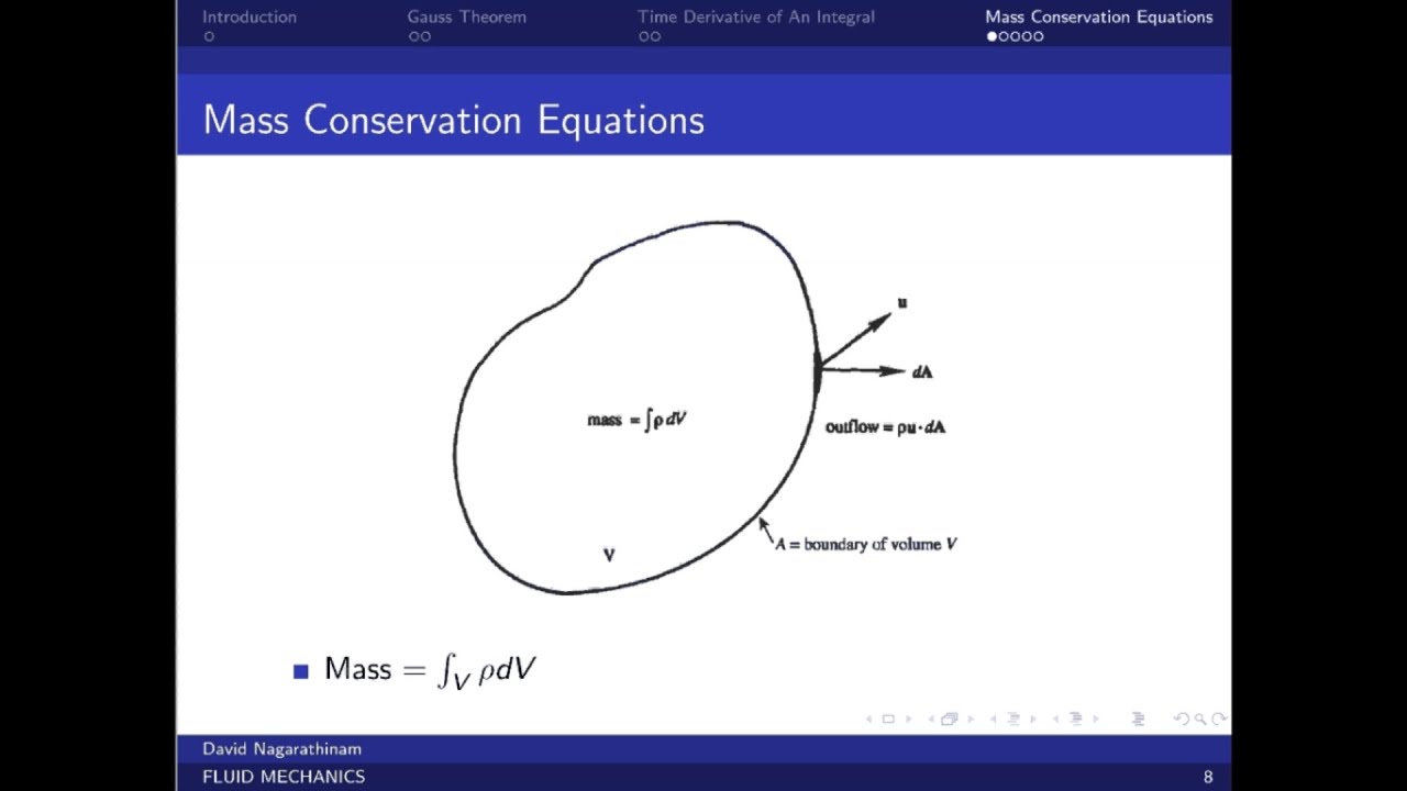 01 Mass Conservation Equations - YouTube