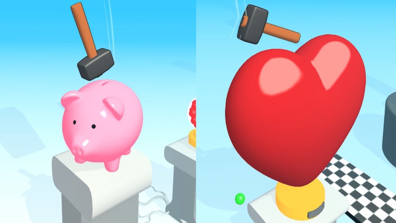 Hammer Flip! Very Satisfying And Relaxing ASMR Slicing Game - YouTube