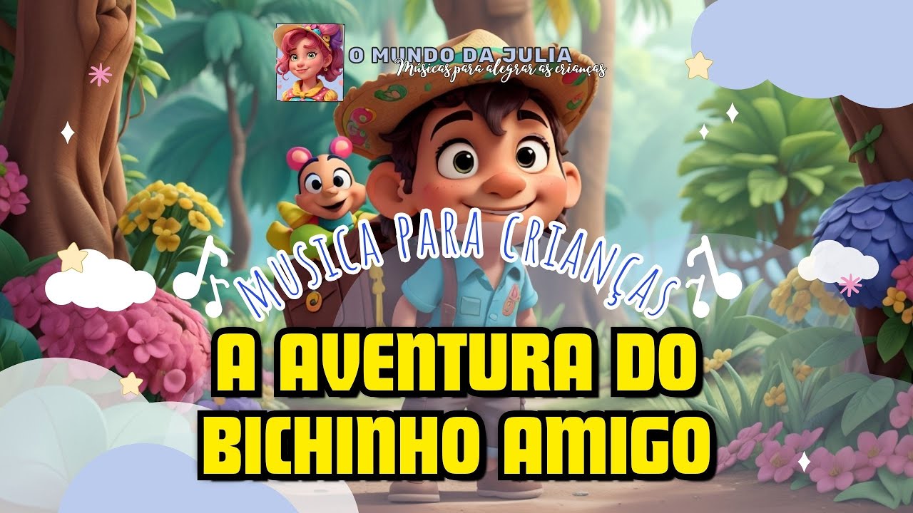🌟 A Aventura do Bichinho Amigo | Música Infantil Animada 🎶 | Mundo da ...