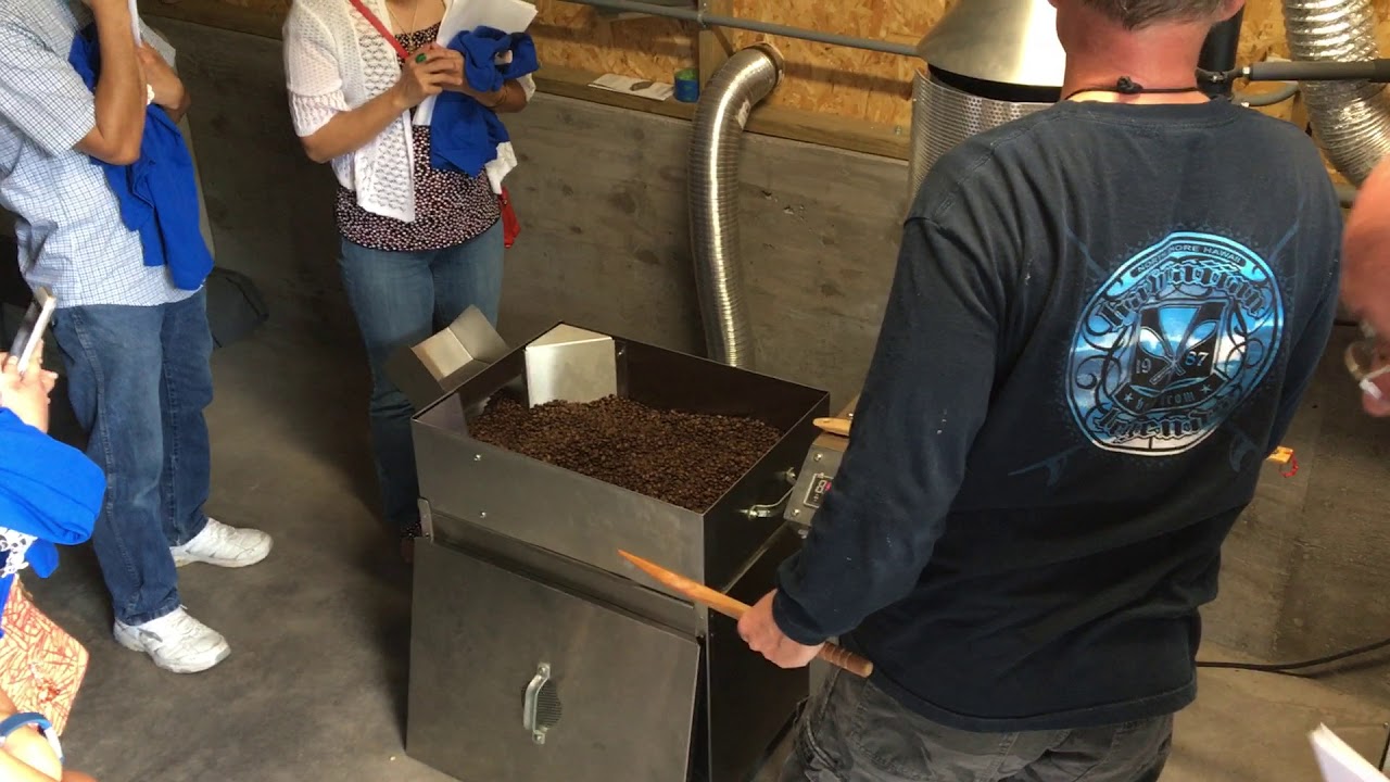 ASHE 22 lb Fluid Bed Coffee Roaster-2017 ASHE Roast Workshop - YouTube