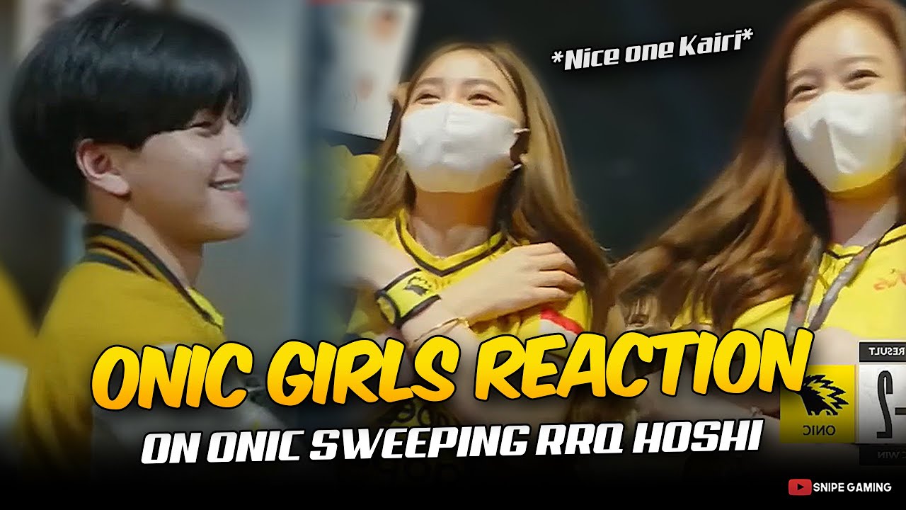 ONIC GIRLS COLD REACTION ON ONIC SWEEPING RRQ HOSHI. . . 😮🥶 - YouTube