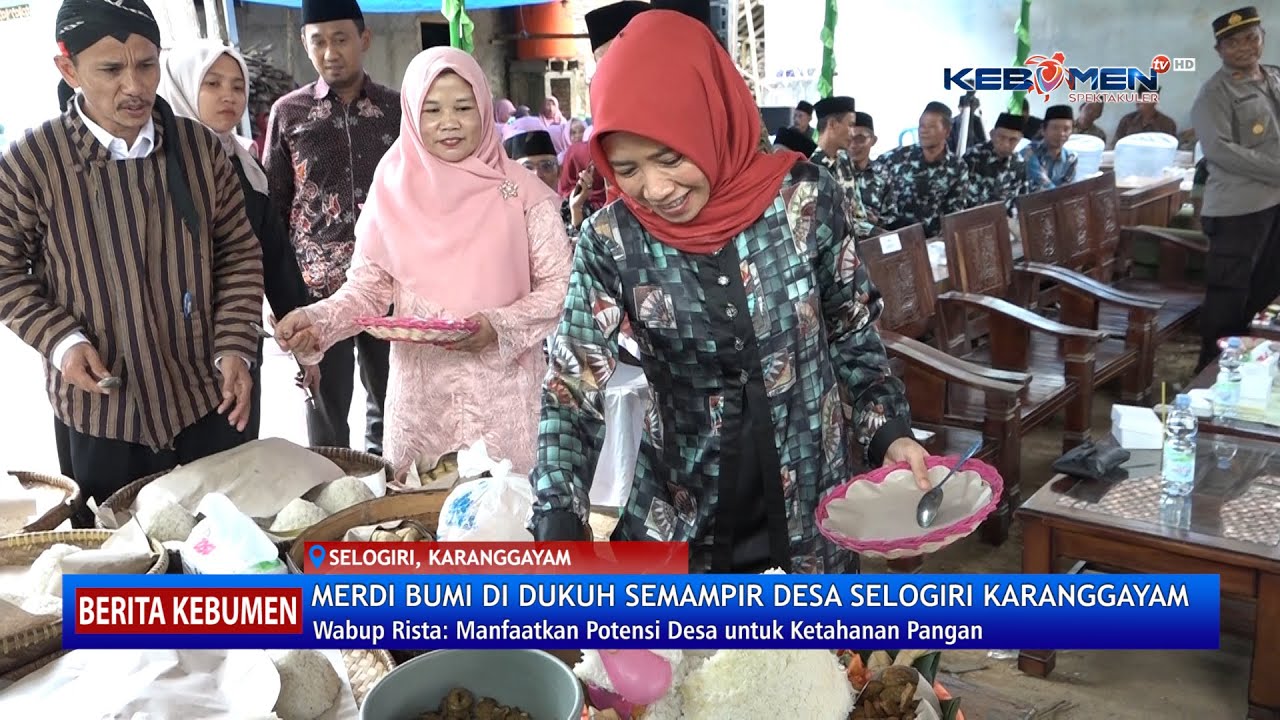 Wabup Rista Hadiri Tradisi Merdi Bumi di Desa Selogiri Karanggayam ...