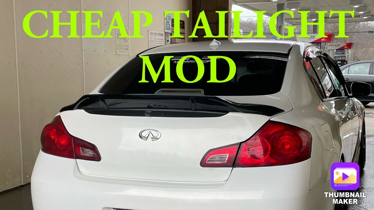 EVERY G OWNER NEEDS THIS CHEAP TAIL LIGHT MOD! - YouTube