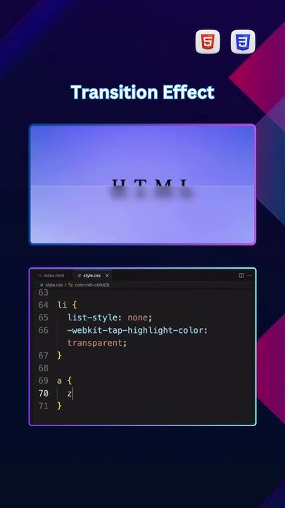 Transition Effect Html Css Webdesign Frontendcourse Coding