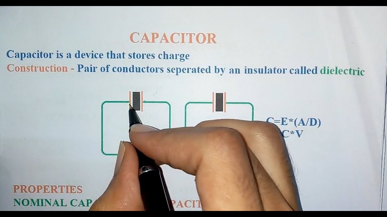 Capacitors Explained part I - YouTube