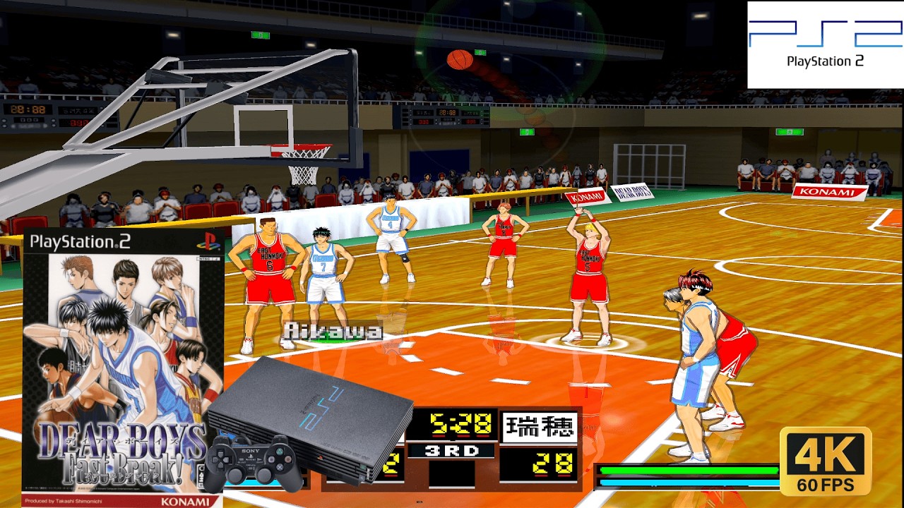 Dear Boys: Fast Break! (2003) Sony PlayStation 2 (PS2) Gameplay in HD ...