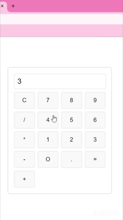 Calculator using html css and javascript #ytshorts#ytshortsindia #html #coding#htmlcss # ...