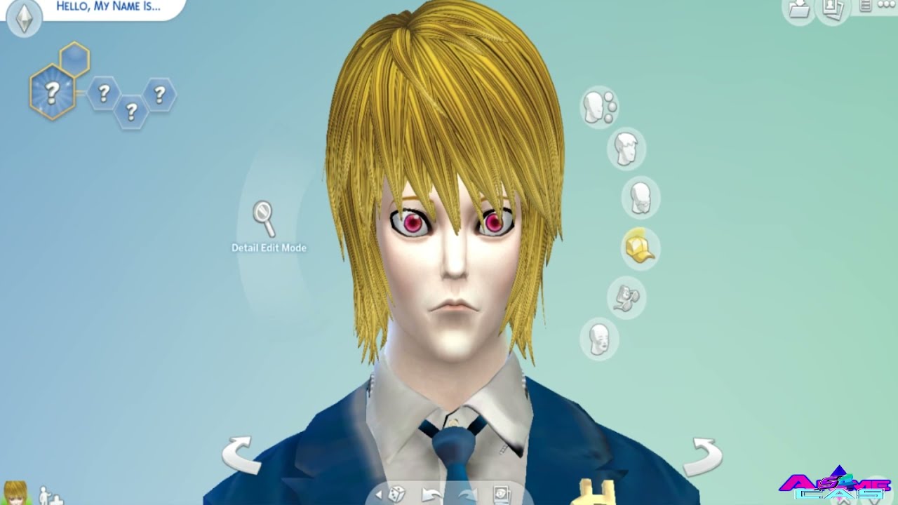 KURAPIKA THE SIMS 4 CAS ANIME CHARACTOR By HUNTER x HUNTER (JUMPFORCE ...