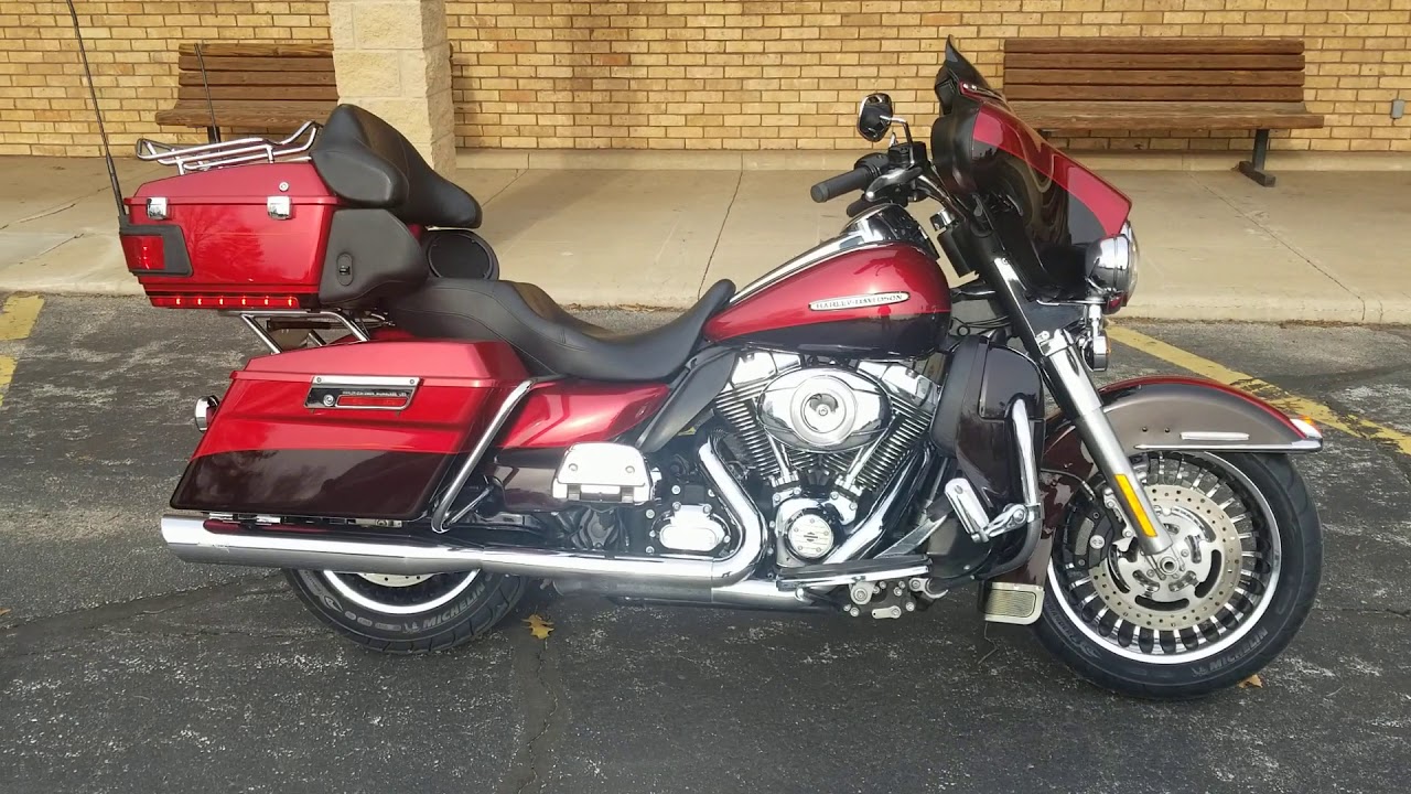 2012 HARLEY-DAVIDSON FLHTK ULTRA LIMITED IN EMBER RED/MERLOT - YouTube