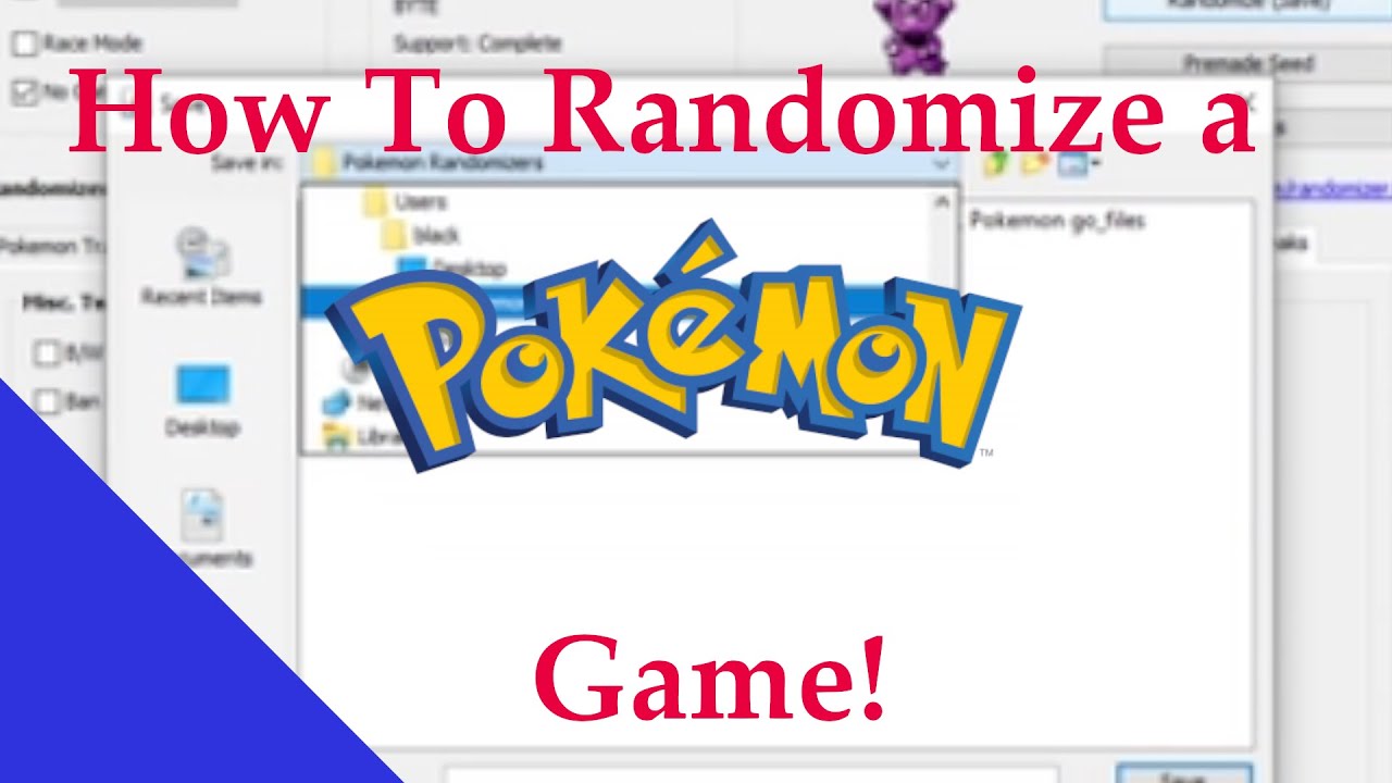 How to randomize a Pokemon Game - YouTube
