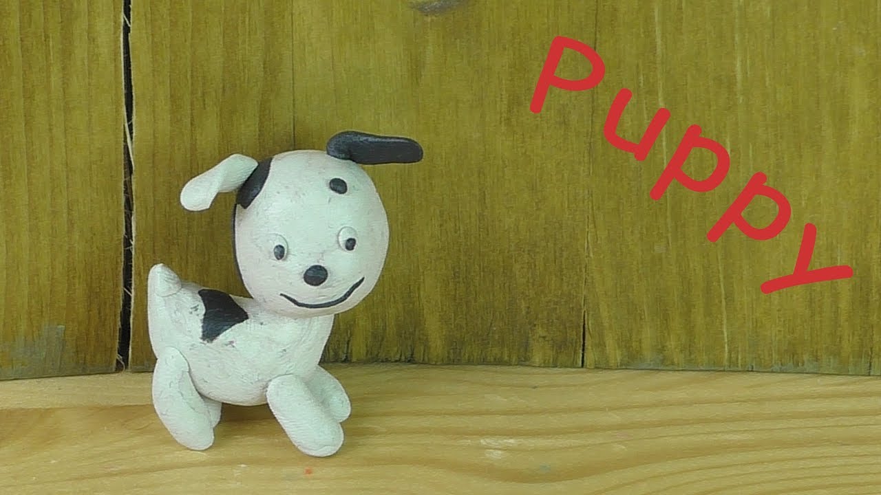 How to make Puppy out of clay - YouTube