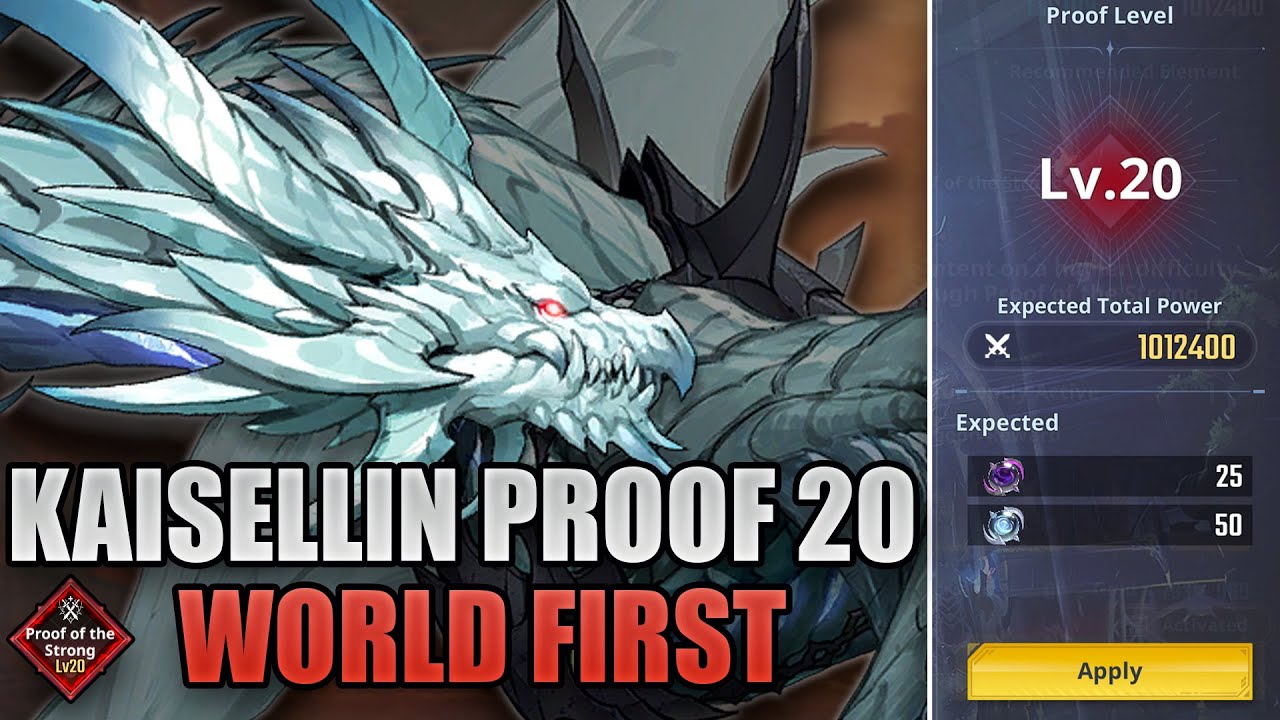WORLD FIRST!! | KAISELLIN PROOF OF THE STRONG LV20 FULL GAMEPLAY | SOLO ...