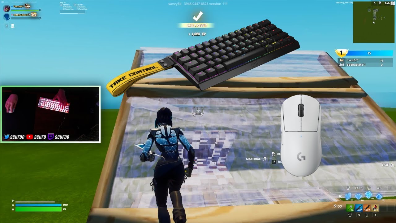 Wooting 60HE ASMR Chill🤩 Satisfying Gameplay Keyboard Fortnite 240 FPS ...