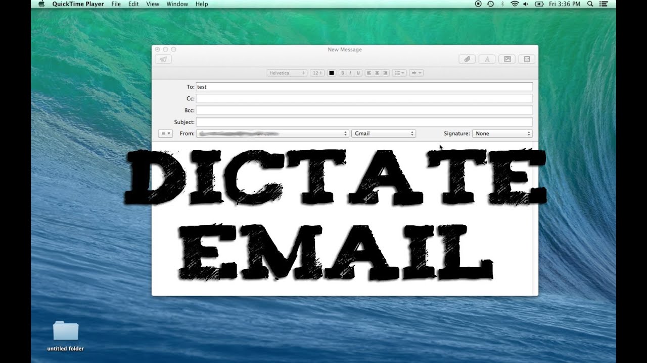 Type Emails with Your Voice: Speech to Text on a Mac - YouTube