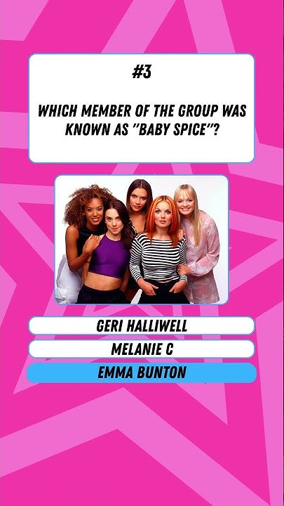 Spice Girls Music Quiz #shorts #ytshorts - YouTube