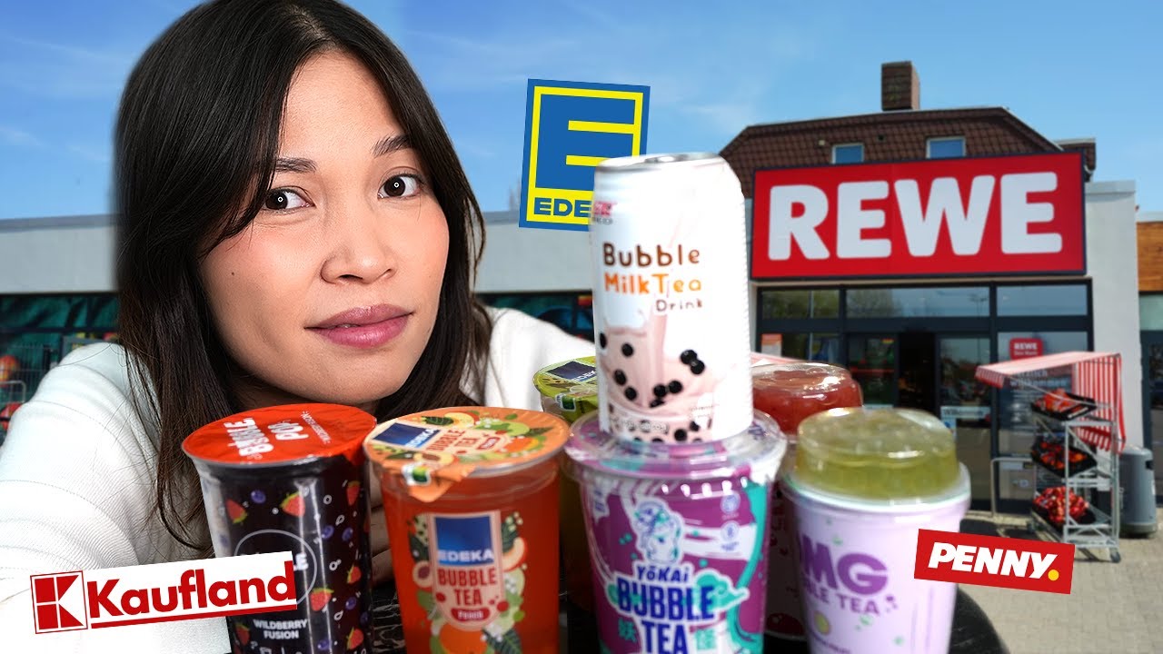 ich teste die seltsamen BUBBLE TEAS von Rewe und Co. (schockierend ...