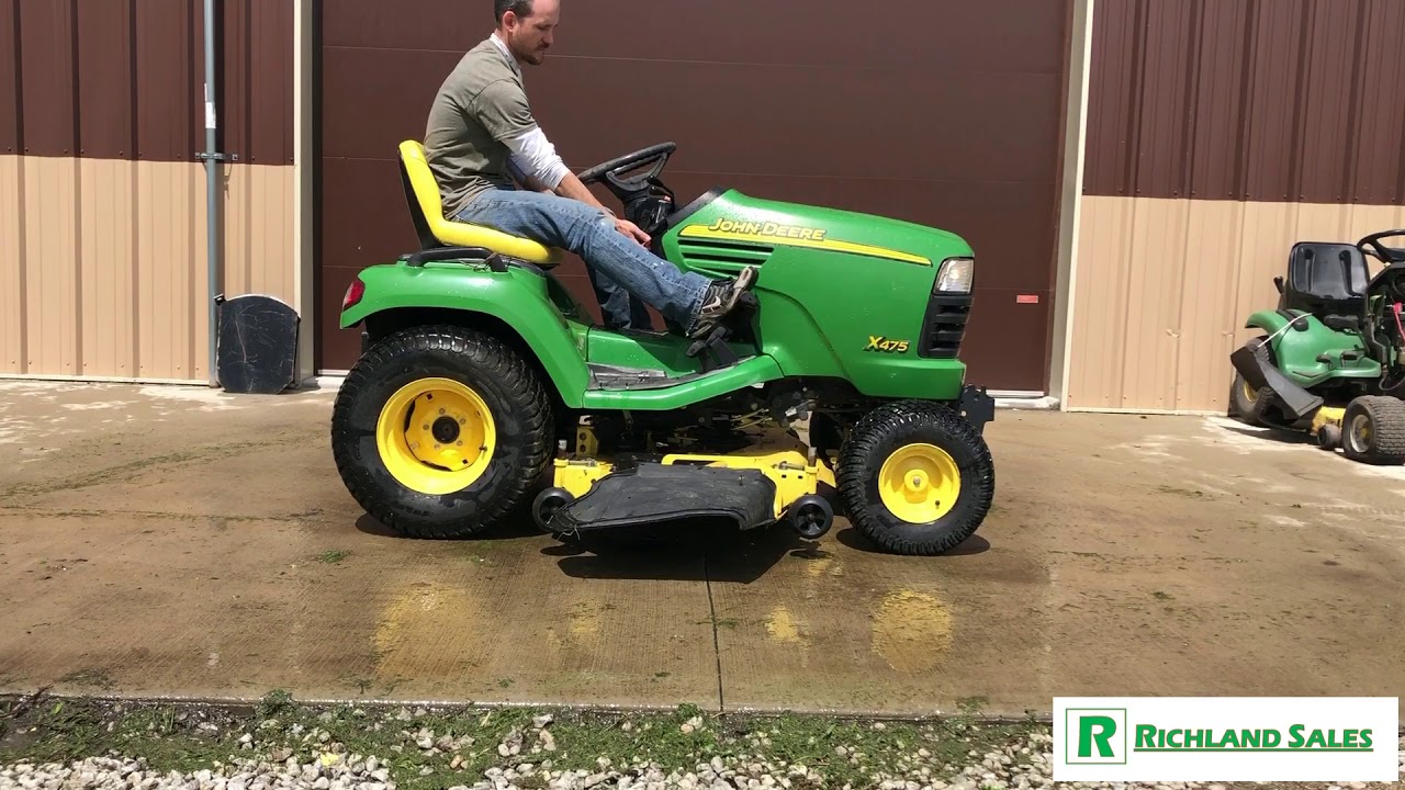 SOLD: 2005 John Deere X475 - YouTube