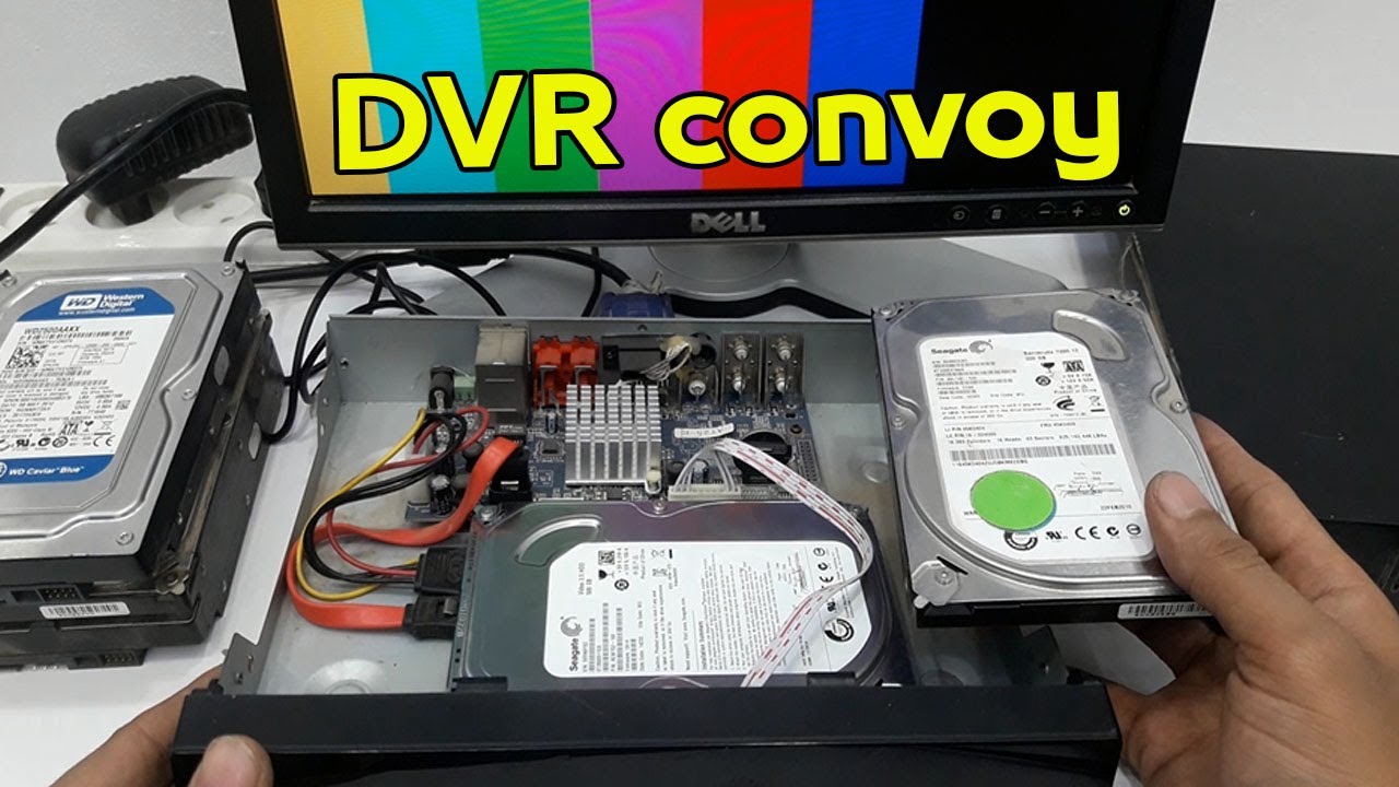 كاميرات المراقبة تغيير الهارد ديسك جهاز DVR convoy | الجهاز مش بيسجل ...