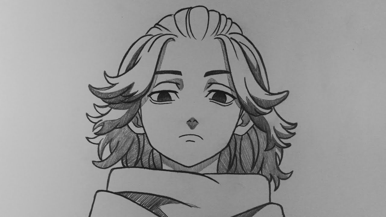 CARA MENGGAMBAR ANIME || Menggambar Mikey [Tokyo Revengers] - YouTube