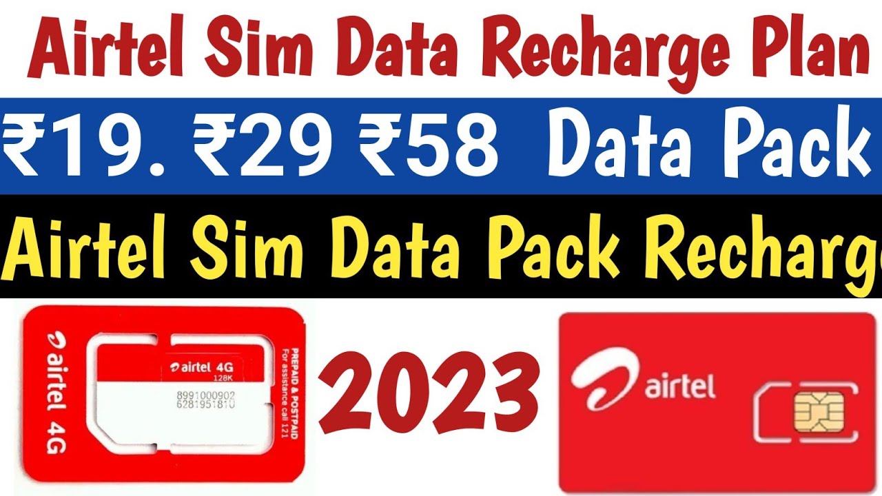 Airtel Sim Data Recharge Plan 2023 // Airtel Sim Data Recharge Pack ...