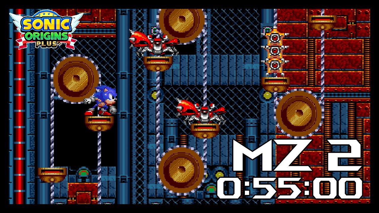Sonic Origins Plus - Sonic 2: Metropolis Act 2 Speedrun - 0:55.00 - YouTube