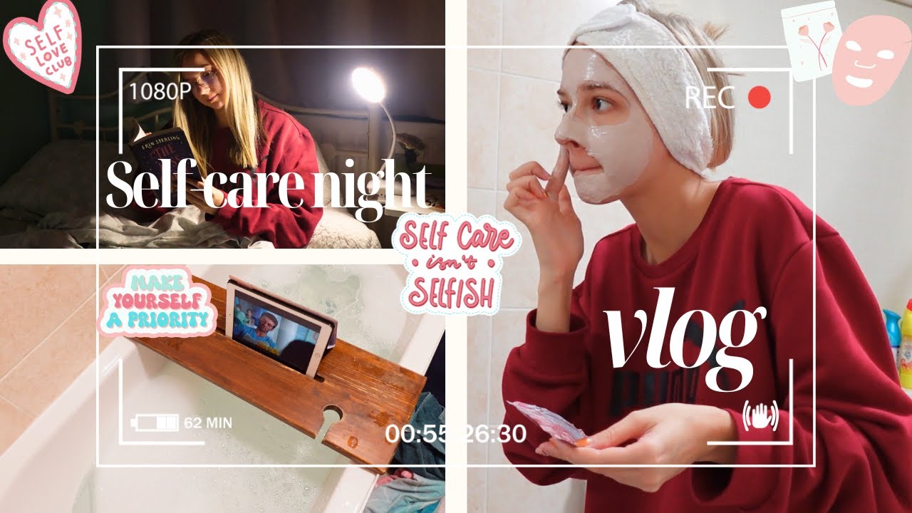Self-Care Night Vlog | Relaxing evening at home - YouTube