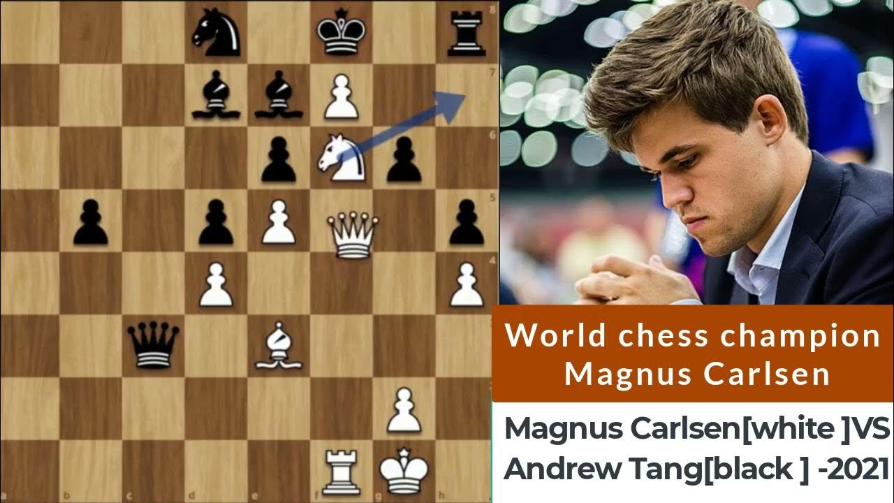 brilliant move by world chess champion Magnus Carlsen against Andrew Tang -2021 - YouTube