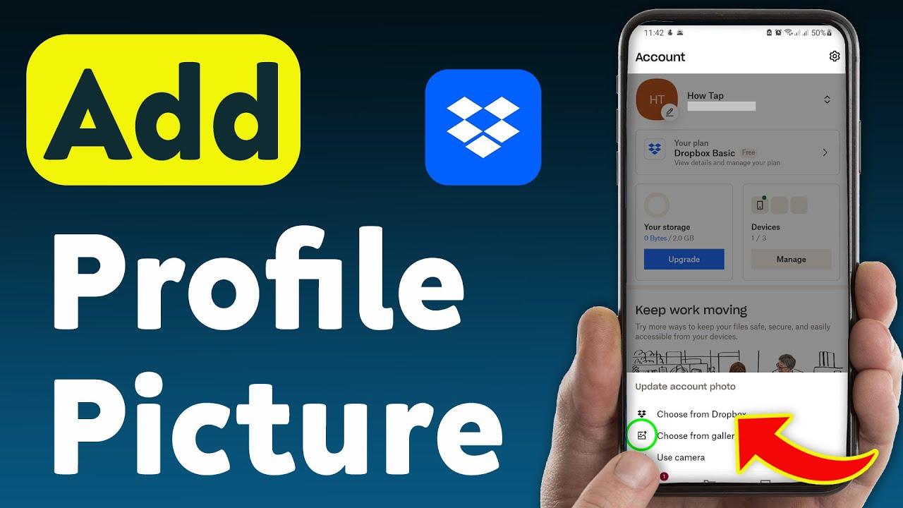 How To Add Profile Picture On Dropbox (Updated) - YouTube