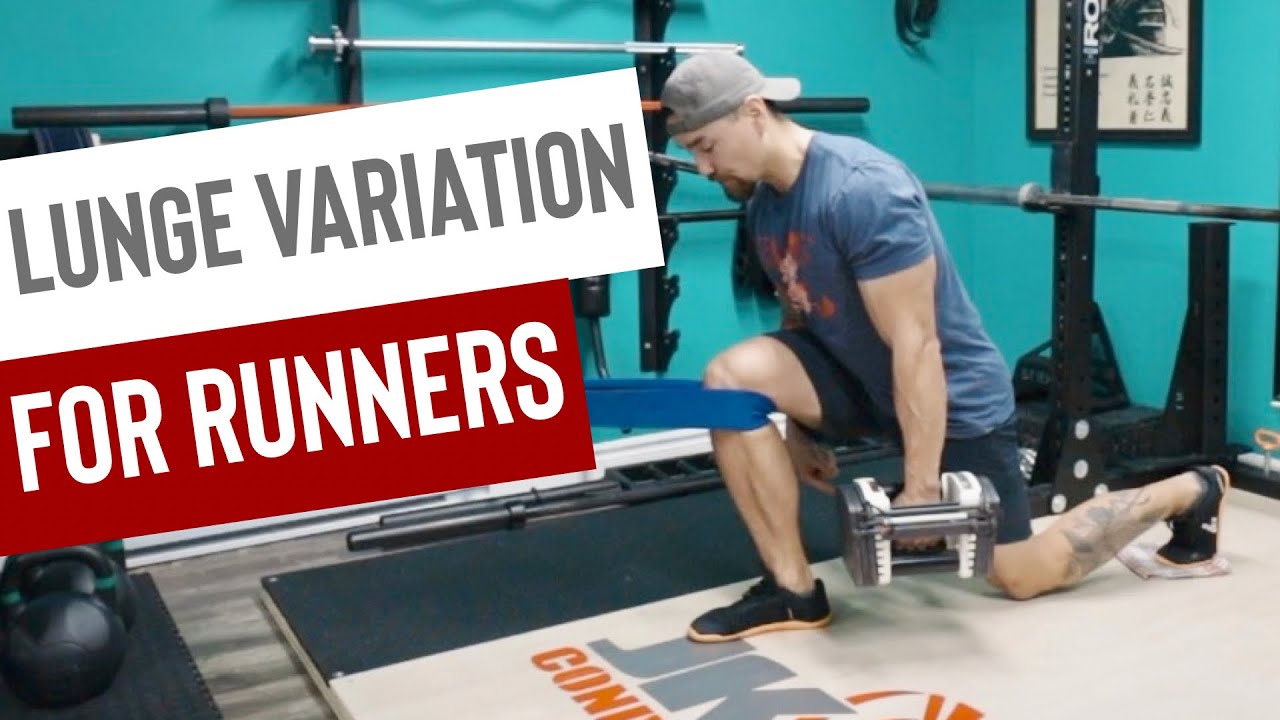Reverse Lunge Variation for Runners (great for VMO and GLUTES) - YouTube