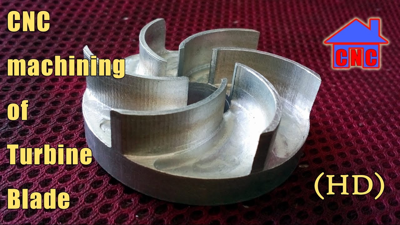 CNC machining of turbine blade (HD) - YouTube