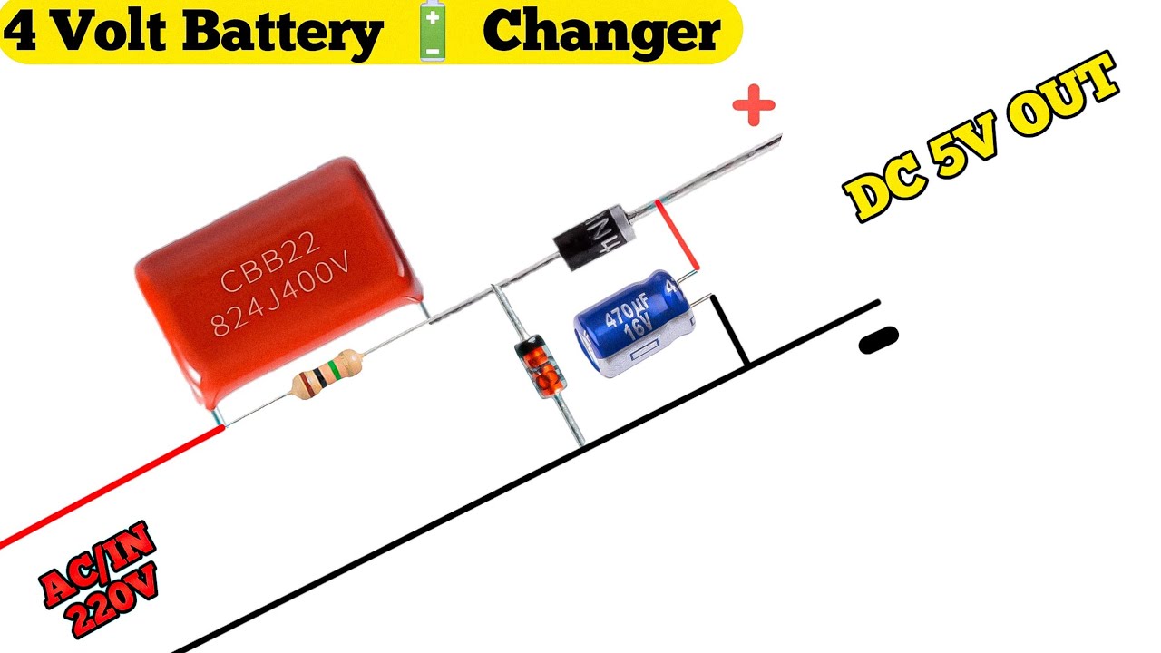 4 Volt Battery🔋Changer project || Easy Ideas How to make 4 Volt Battery ...