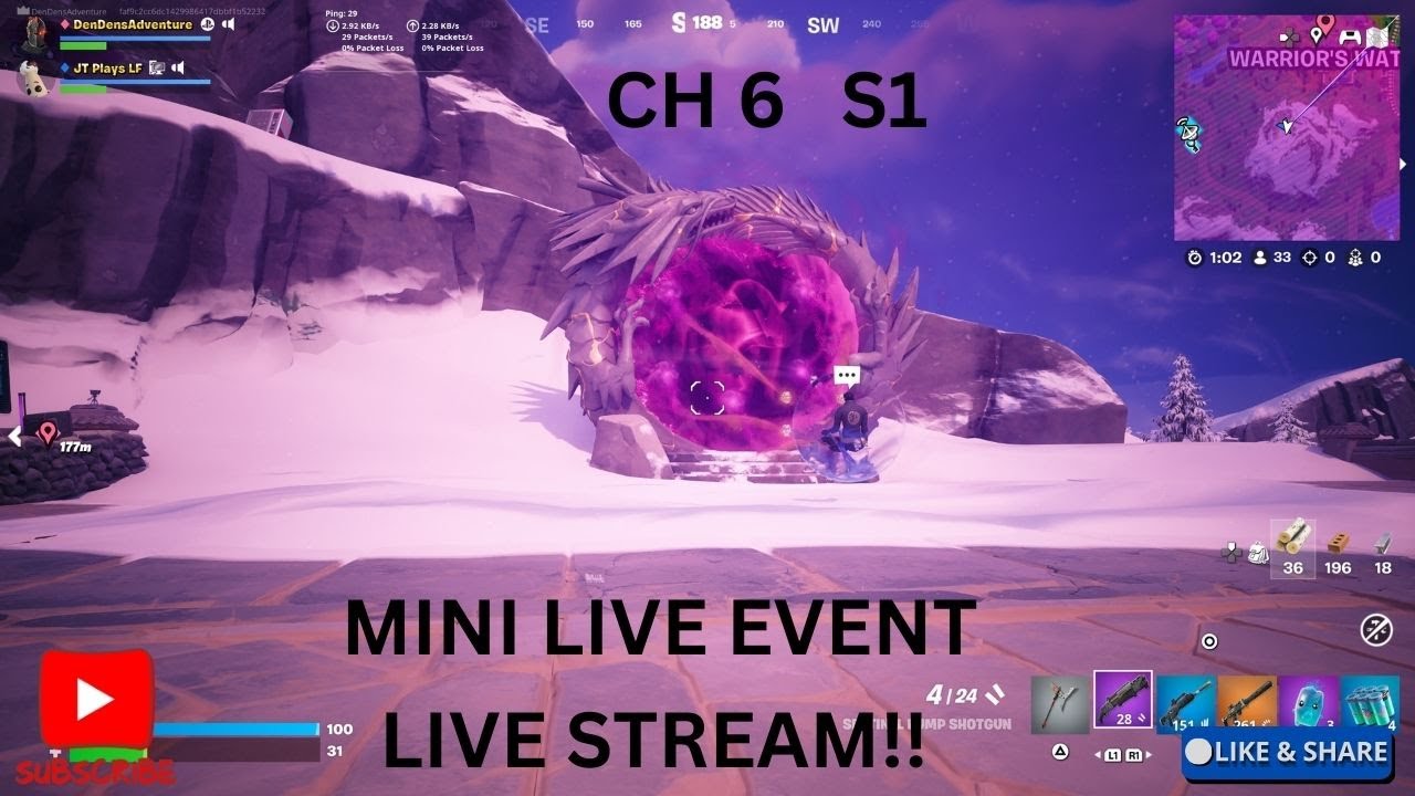 FORTNITE MINI EVENT LIVE STREAM!! CH6 S1 - YouTube