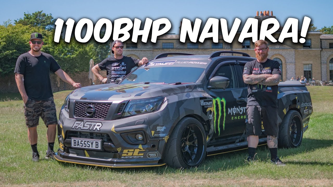 £400,000 to build a Nissan Navara with 1100bhp R35 GTR engine! - YouTube